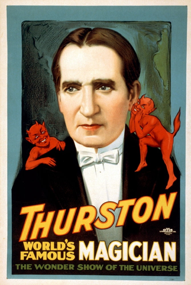 Thurston Magic Poster 12x16 Art Print on Metal Sign 12in x 16in Multi ...