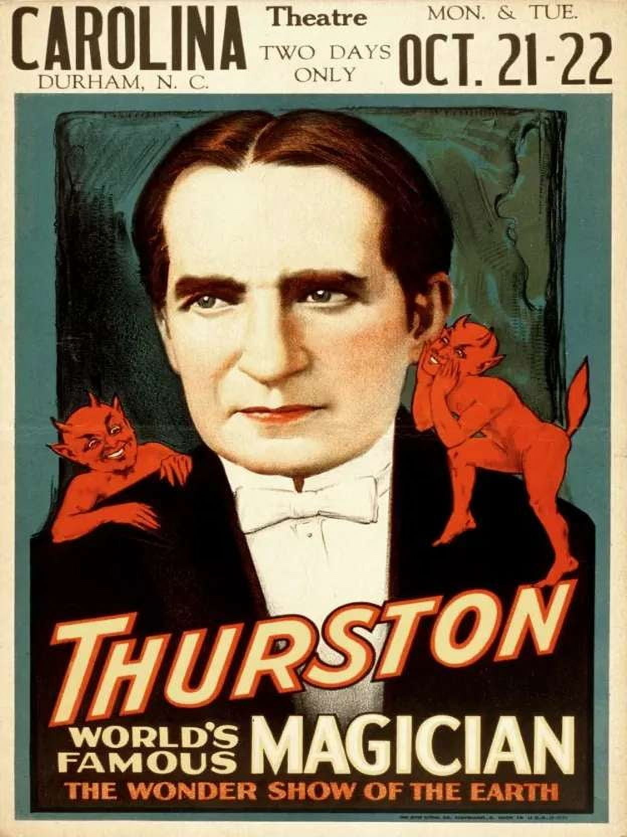 Thurston the Great Decor Poster. Magician Art Wall.Magic Interior ...