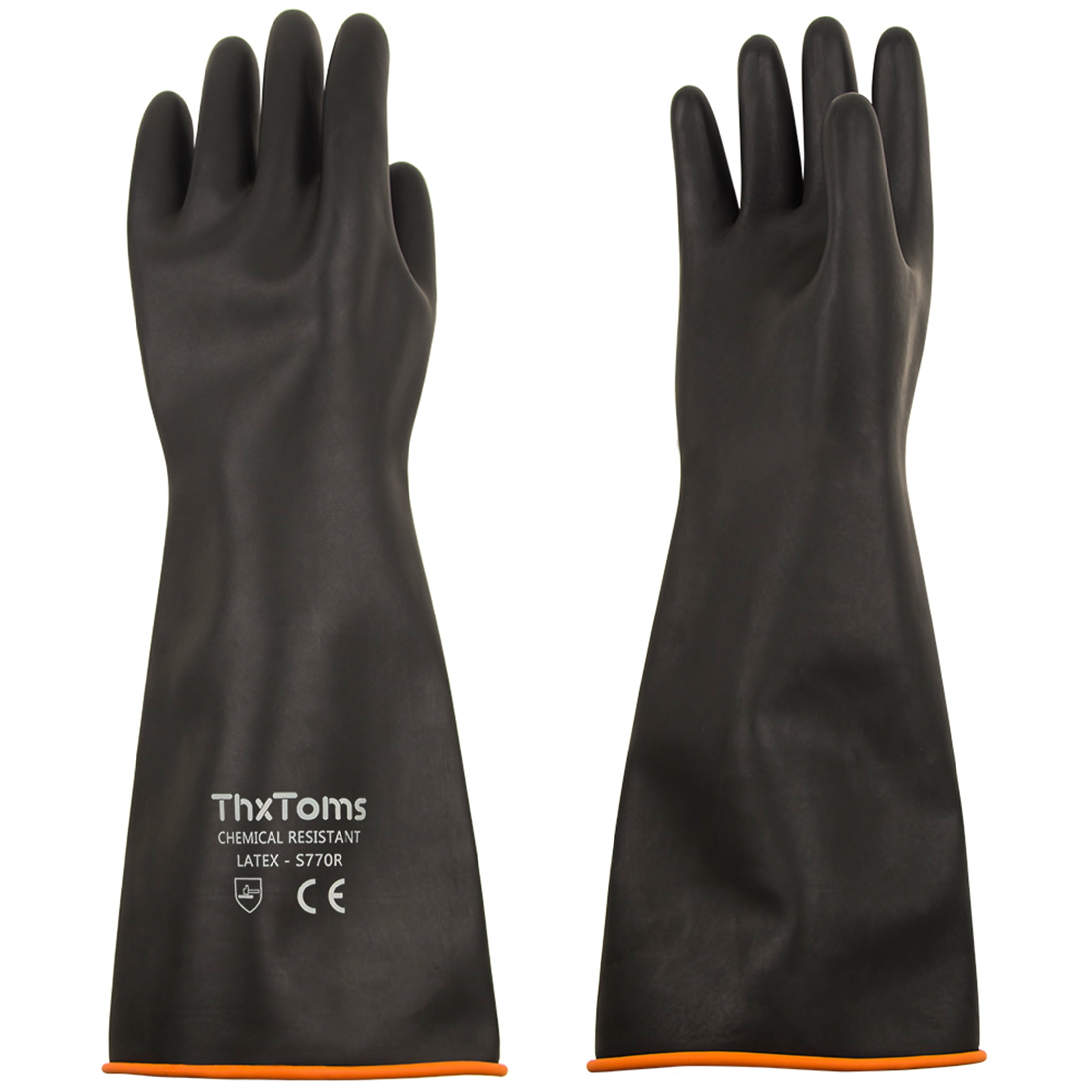 "ThxToms Multi-Purpose Premium Grade Heavy Duty Grip Latex Gloves, Acid ...