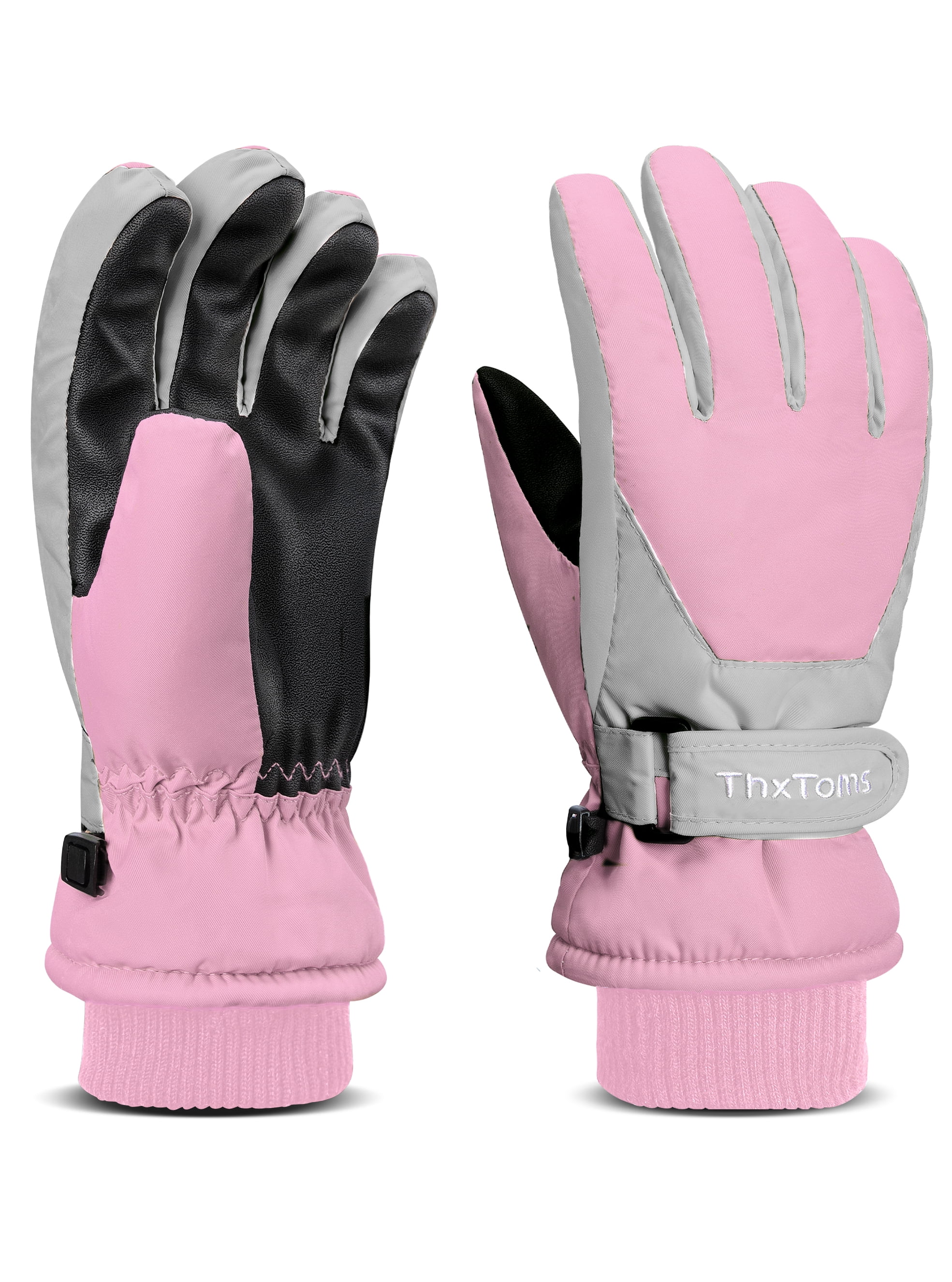 ThxToms Kids Ski Snow Gloves Winter Waterproof Warm Gloves for Boys ...