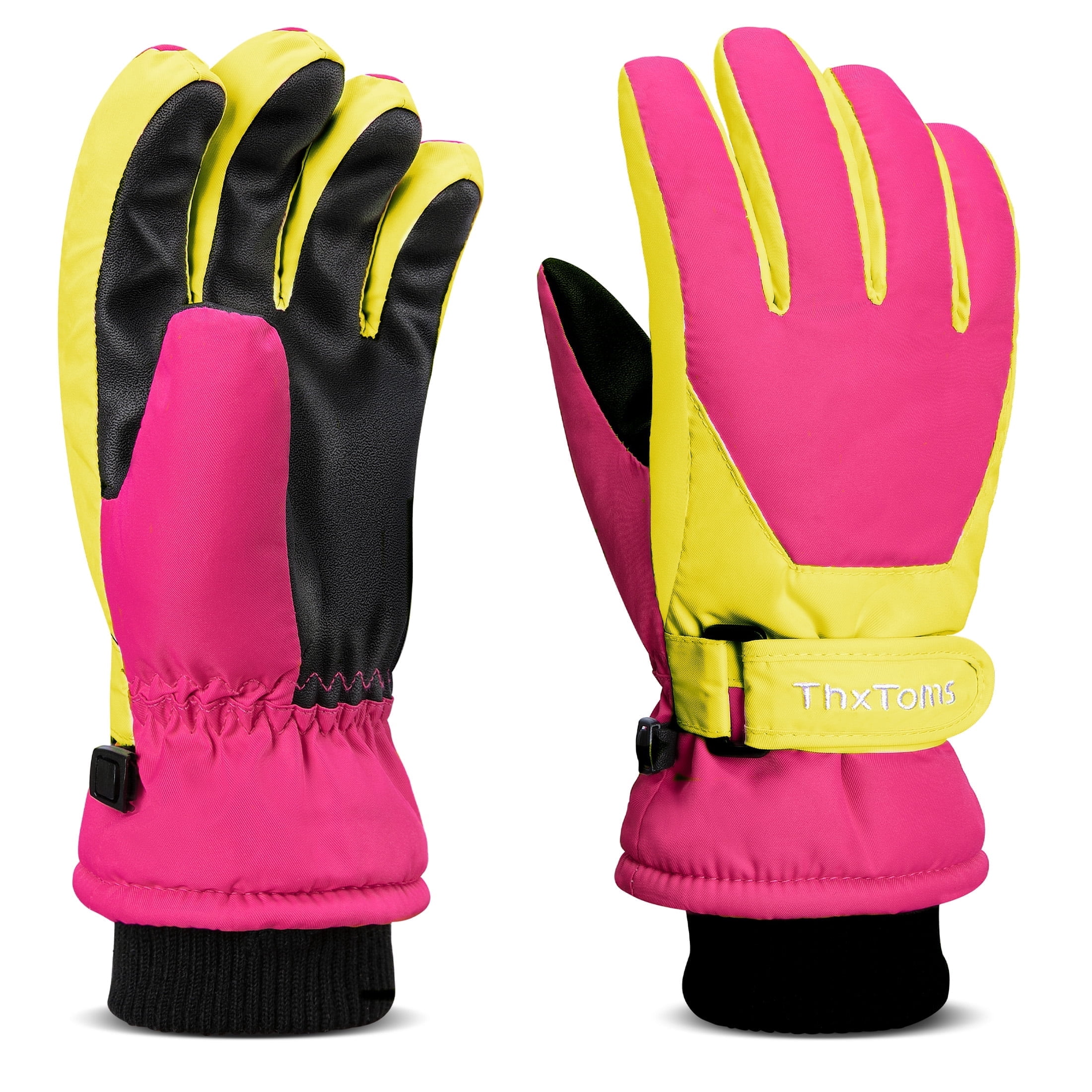 ThxToms Kids Winter Gloves Waterproof Snow Gloves for Kids Skiing ...