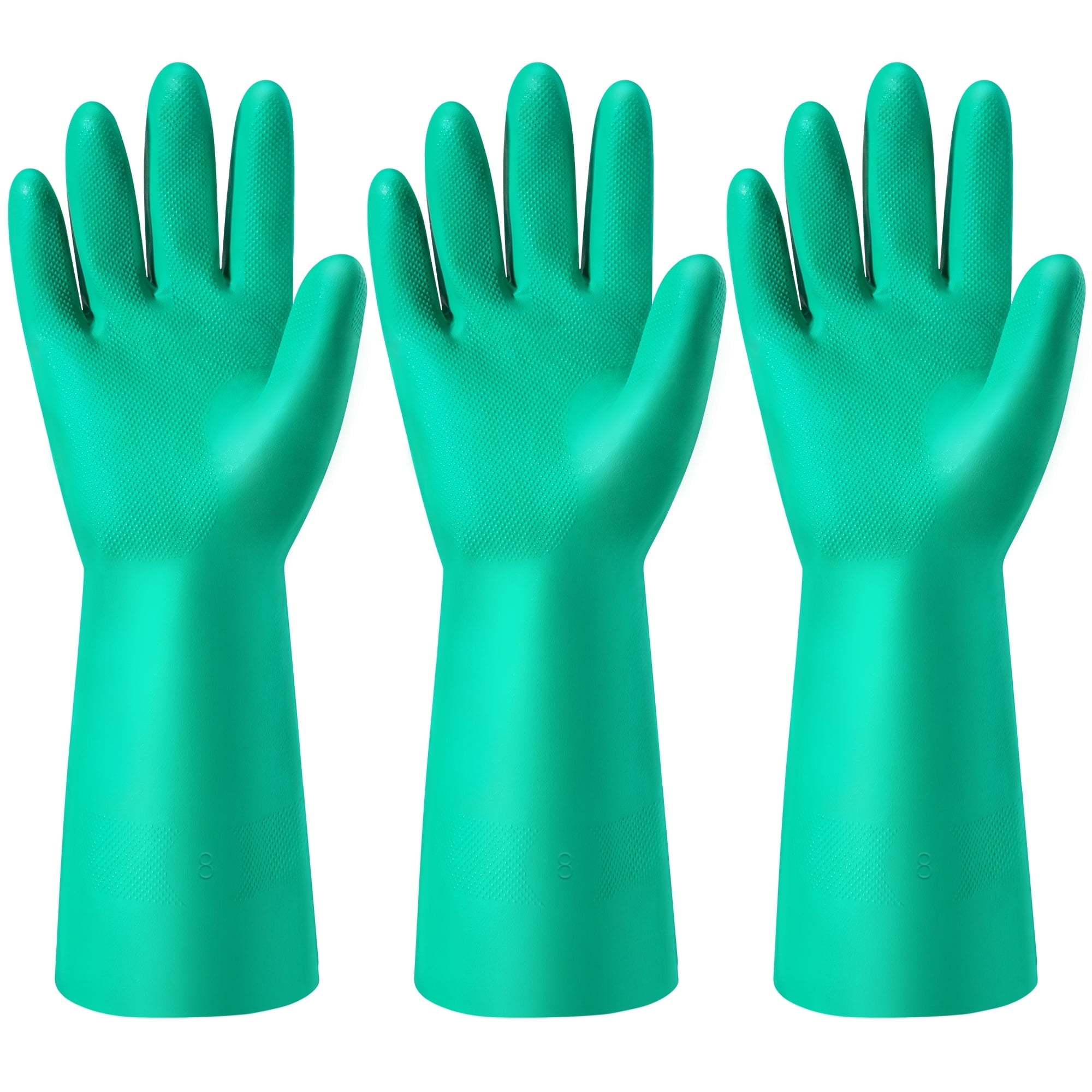 ThxToms Non-Disposable Nitrile Cleaning Gloves - Chemical Resistant ...