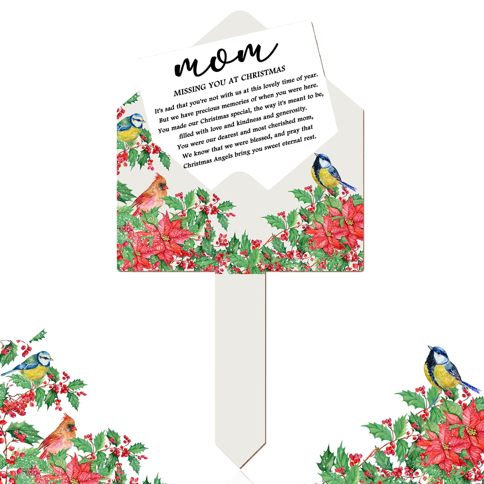 Thyle Mom Decorations for Cemetery Metal Cardinal Markers Mother's Day ...