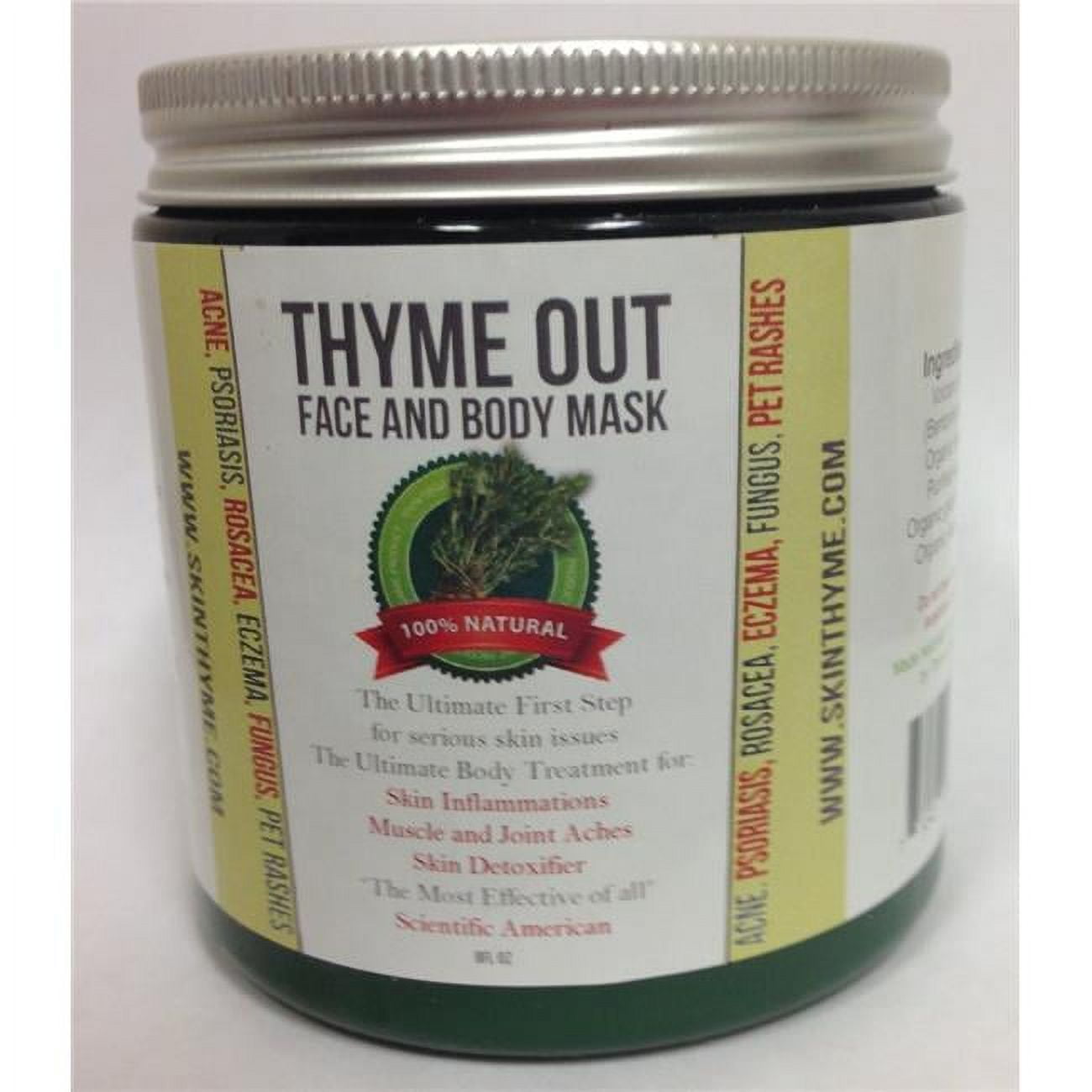 Thyme Out 667668 8 oz Face & Body Mask - Walmart.com