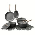 Thyme & Table 12 Piece Nonstick Aluminum Cookware Set, Gold Pvd ...