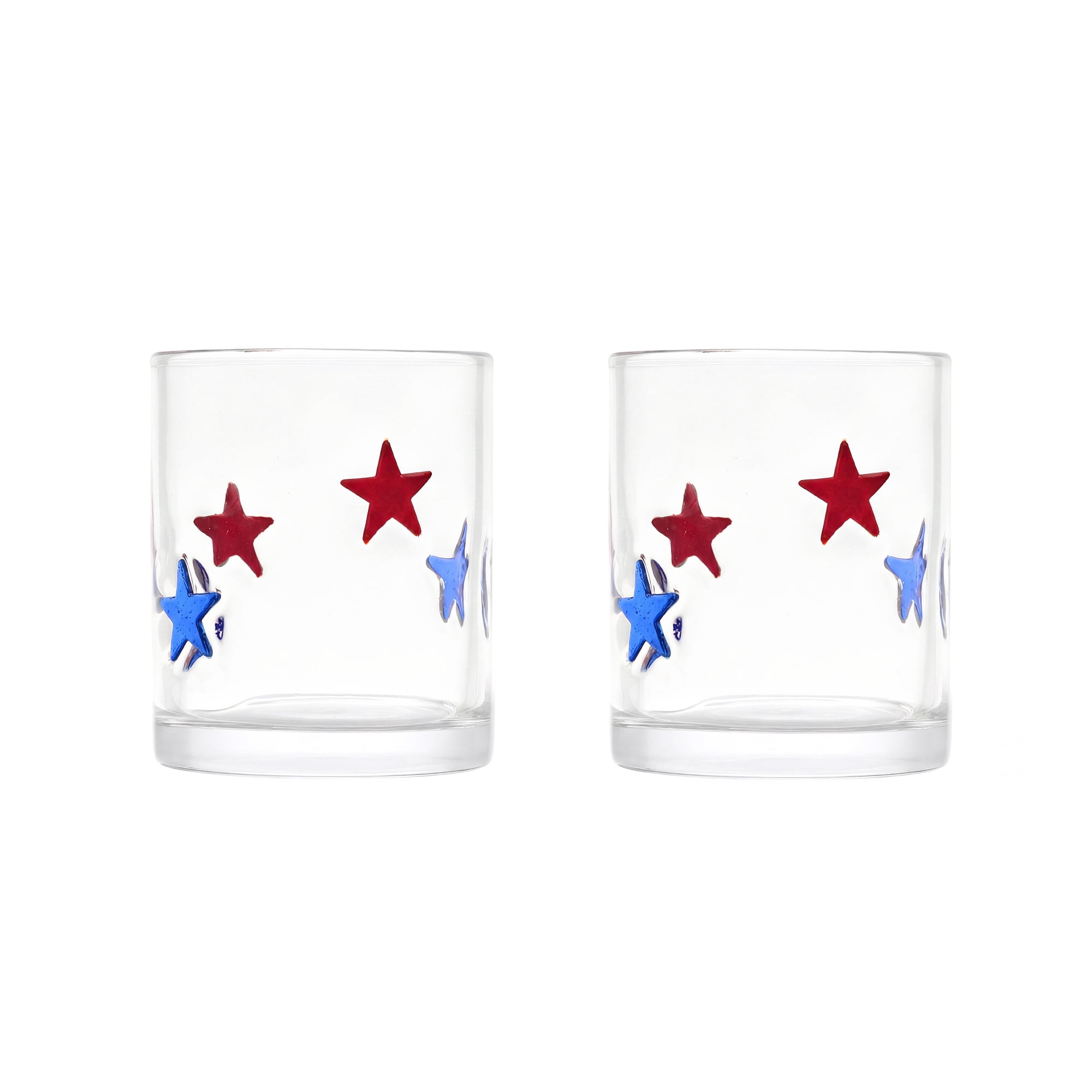 Thyme & Table 12 fl oz Red and Blue Patriotic Stars Charm Drinking ...