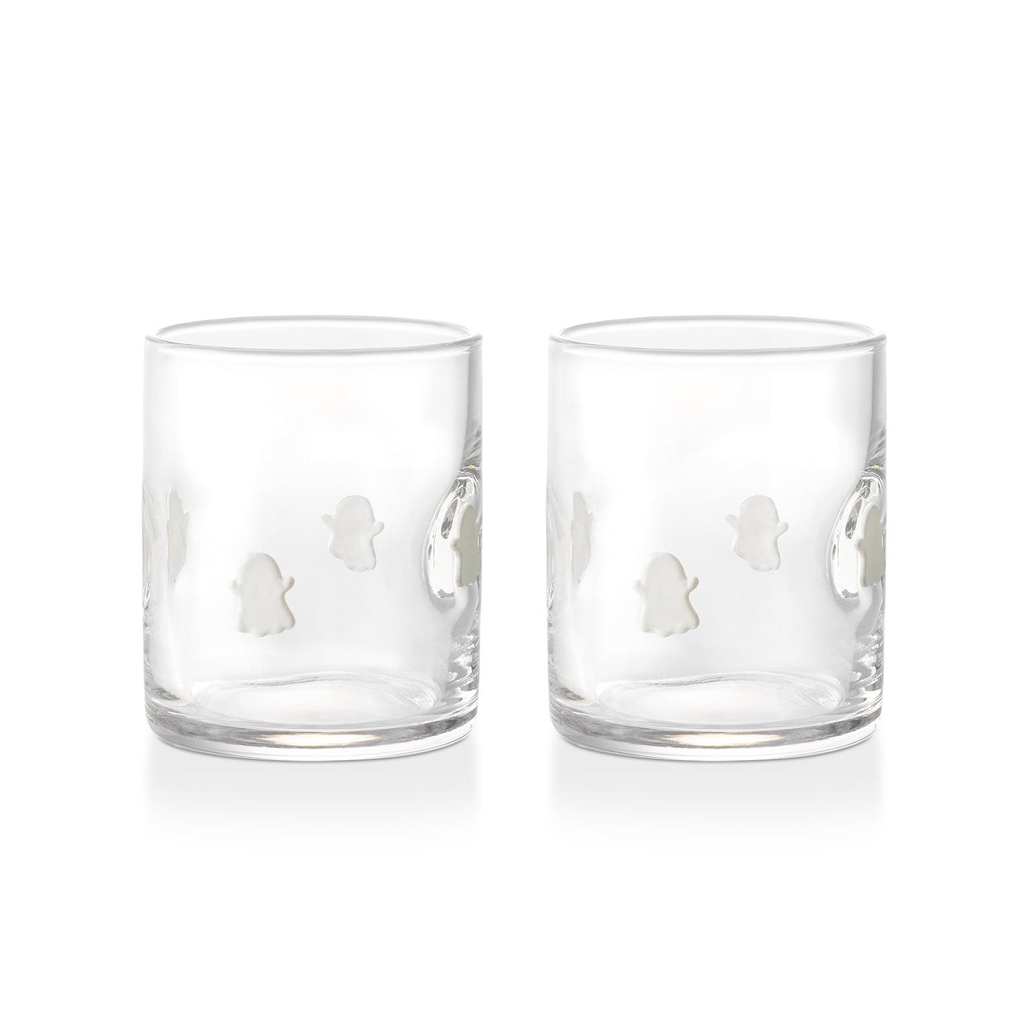 Thyme & Table 12 fl oz Halloween Ghost Charm Drinking Glasses, Set of 2 ...