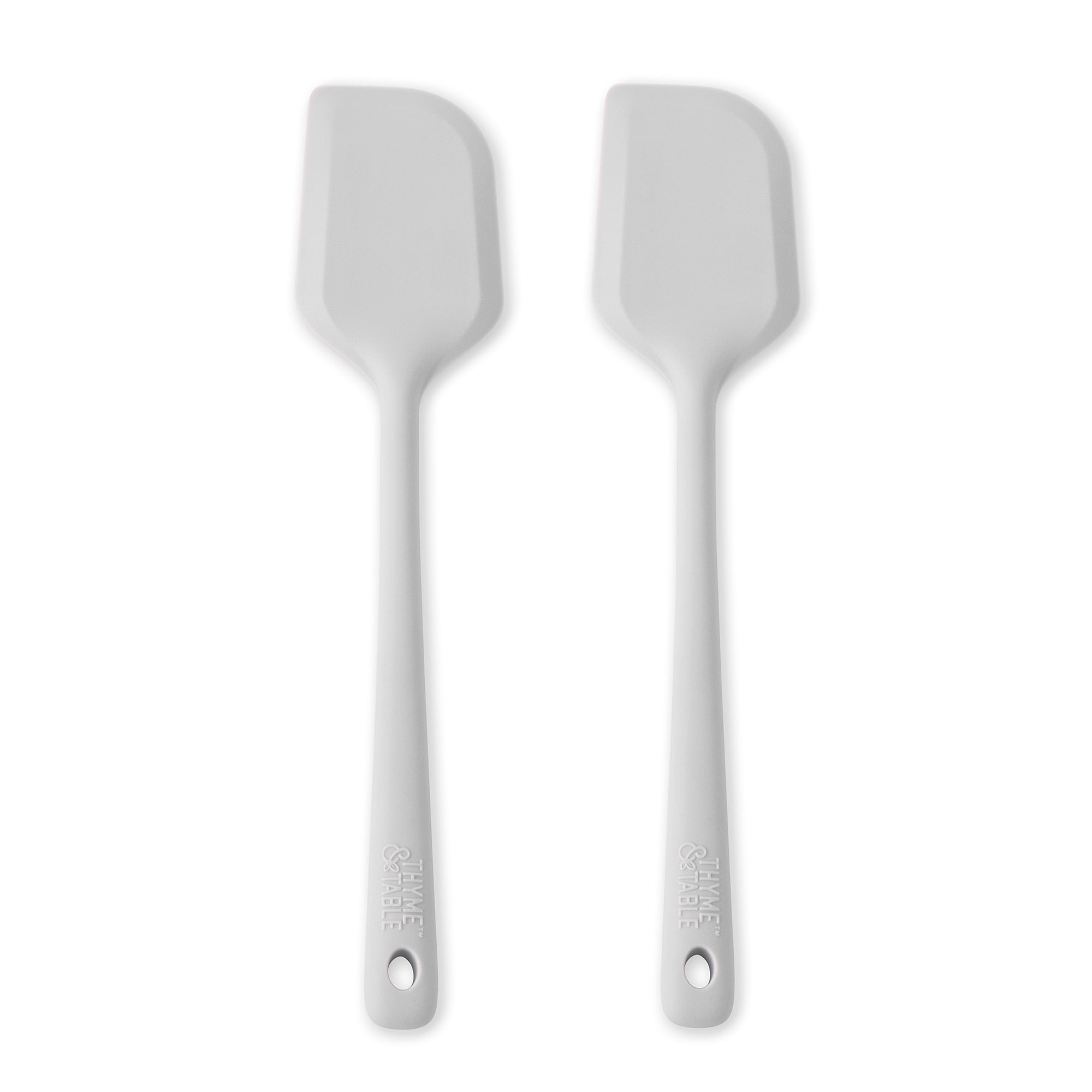Thyme & Table 2-Pack Mini Silicone Spatula Gray Kitchen Utensils Nonstick Heat-Resistant ...
