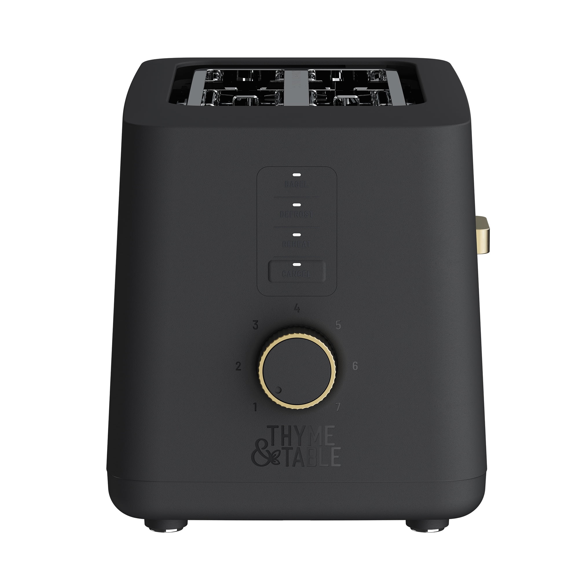 Free Shipping! Thyme & Table 2 Slice Toaster Slate Grey, Self-Adjusting ...
