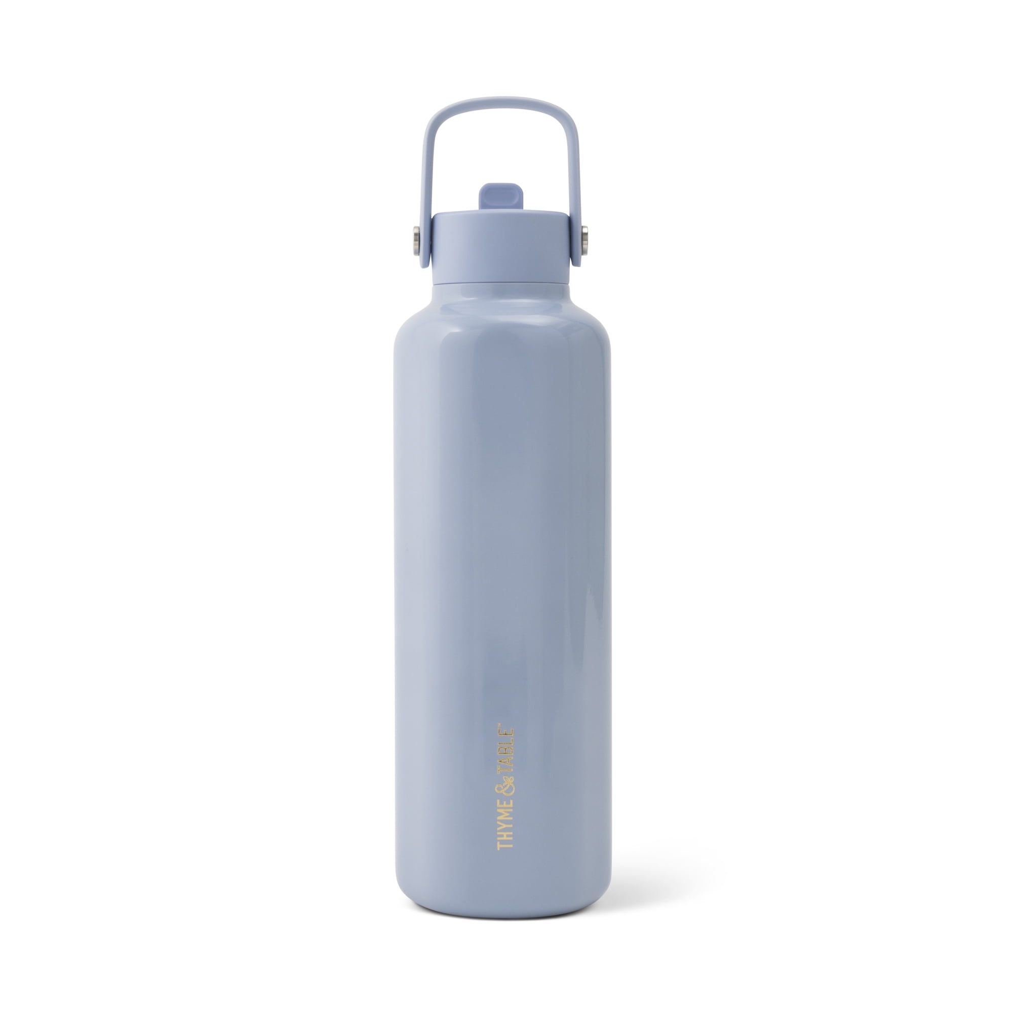 Thyme & Table 24oz Stainless Steel Cleo Bottle with Straw, Glacier Blue ...