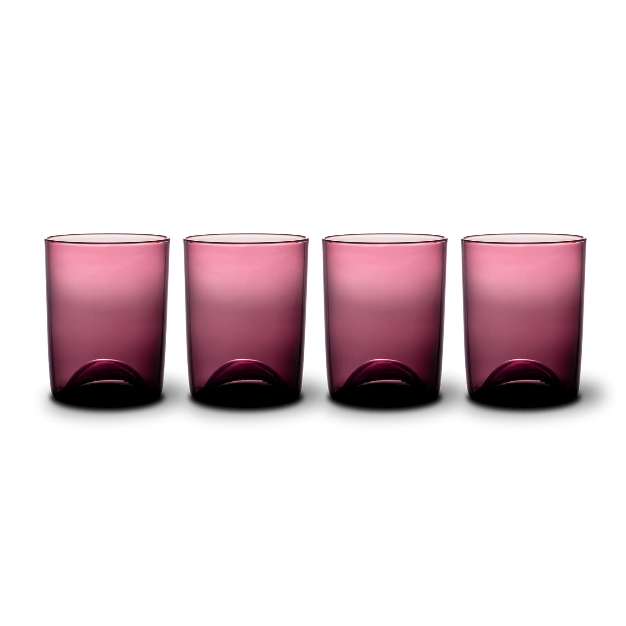 Thyme & Table 12 fl oz Magenta Sphere Drinking Glasses, Set of 4 ...