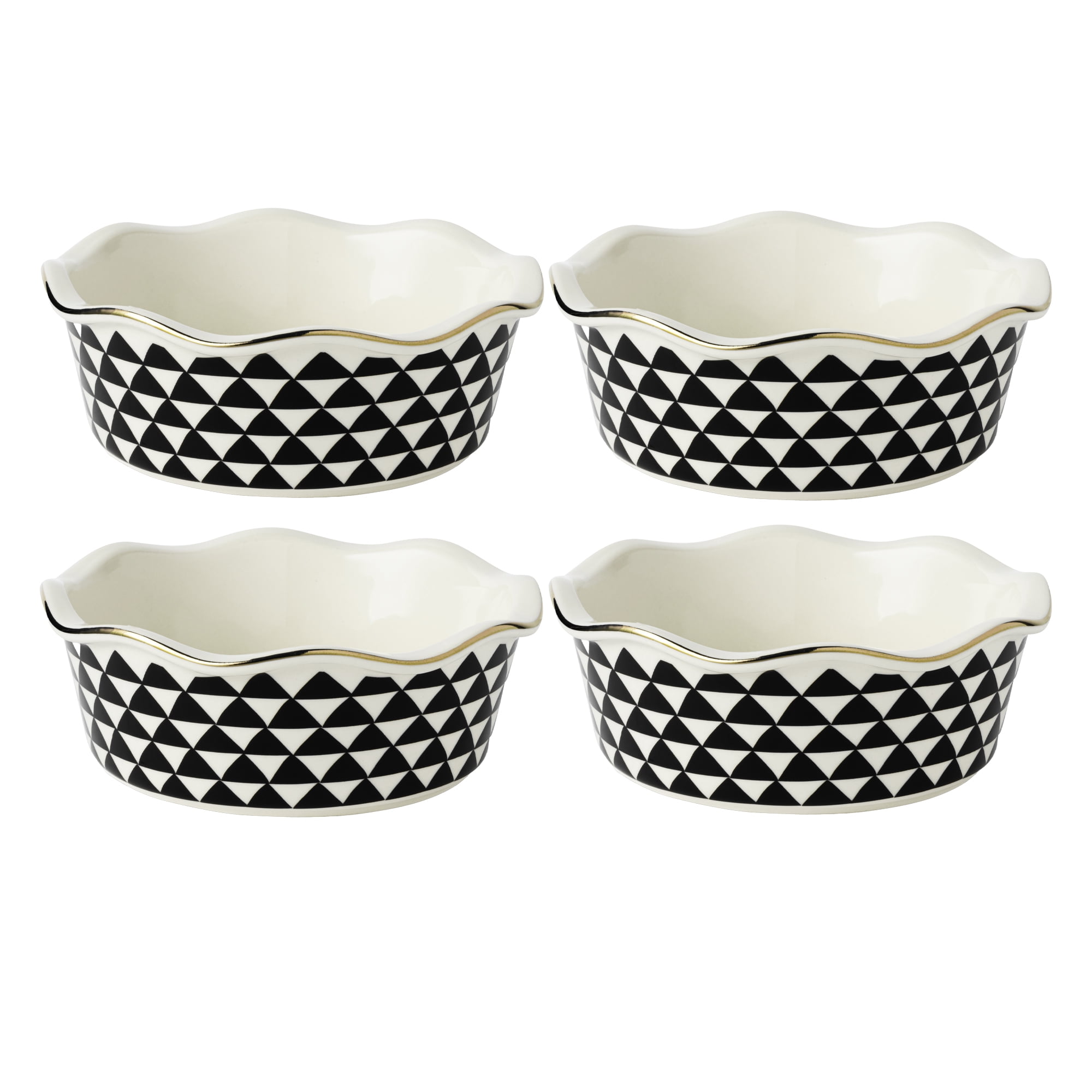 Thyme & Table 4-Piece Mini Pie Baking Dish Set, Medallion - Walmart.com