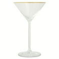 Thyme & Table 7 fl oz Martini Glass with Gold Rim - Walmart.com
