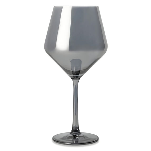 Thyme & Table Smoke Iridescent Angled Wine Glass 23 fl oz Modern ...