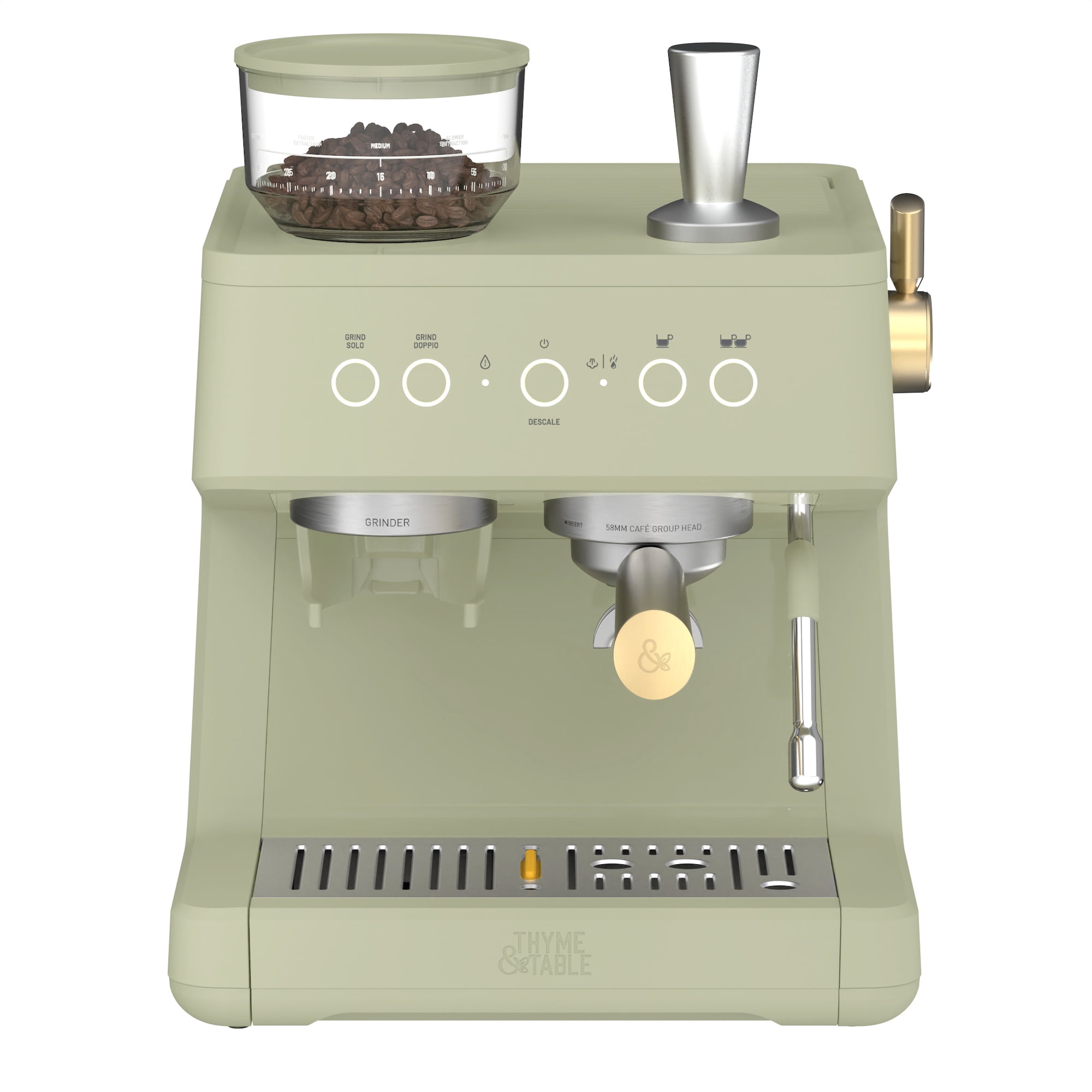 Thyme & Table Barista Grade Espresso Machine with 15-Bar Pressure ...