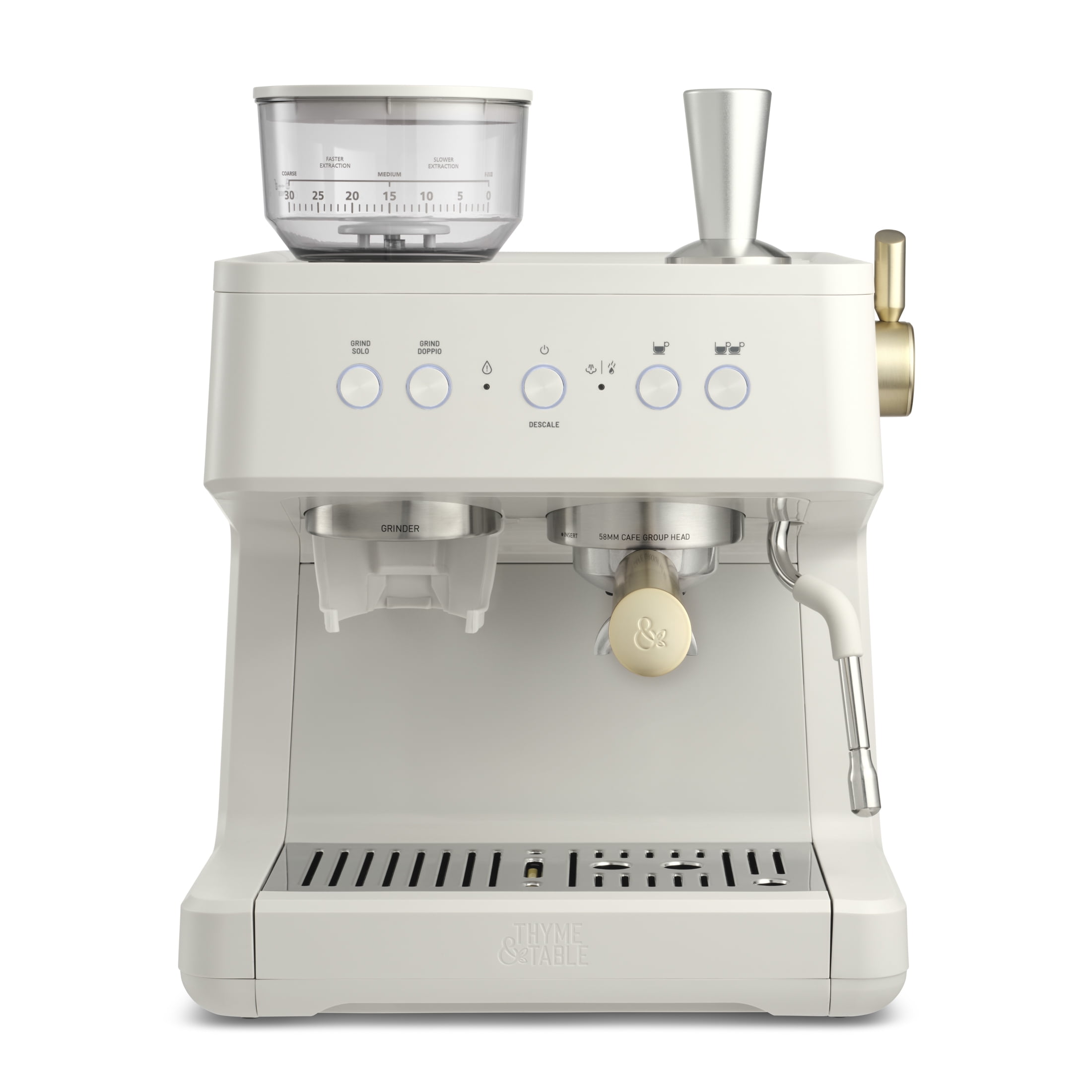 Thyme & Table Barista Grade Espresso Machine, Sand White - Walmart.com