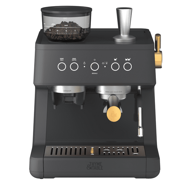 Thyme & Table Barista Grade Espresso Machine with 15-Bar Pressure and ...