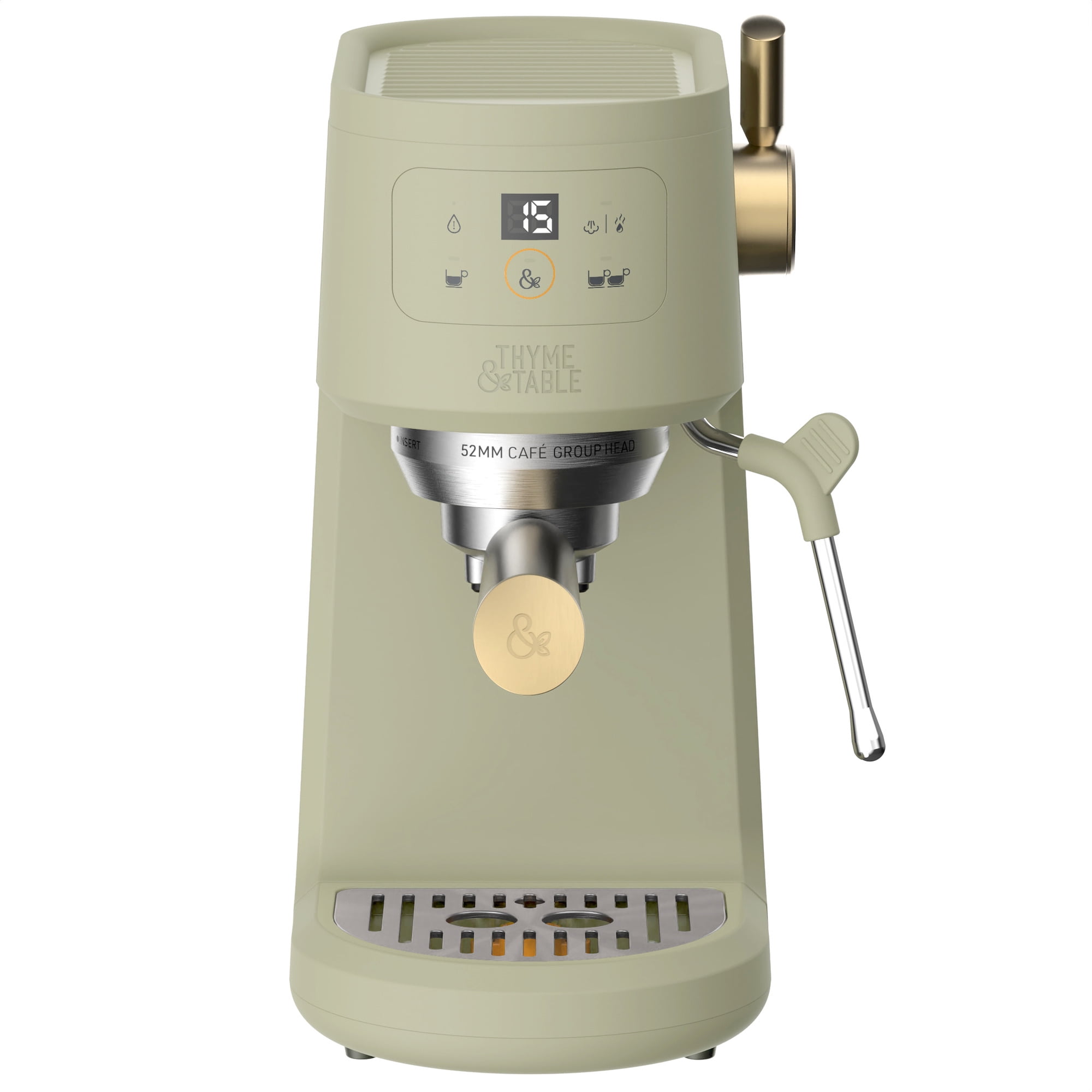 Thyme & Table Barista Mini Espresso Machine with 15-Bar Pressure and ...
