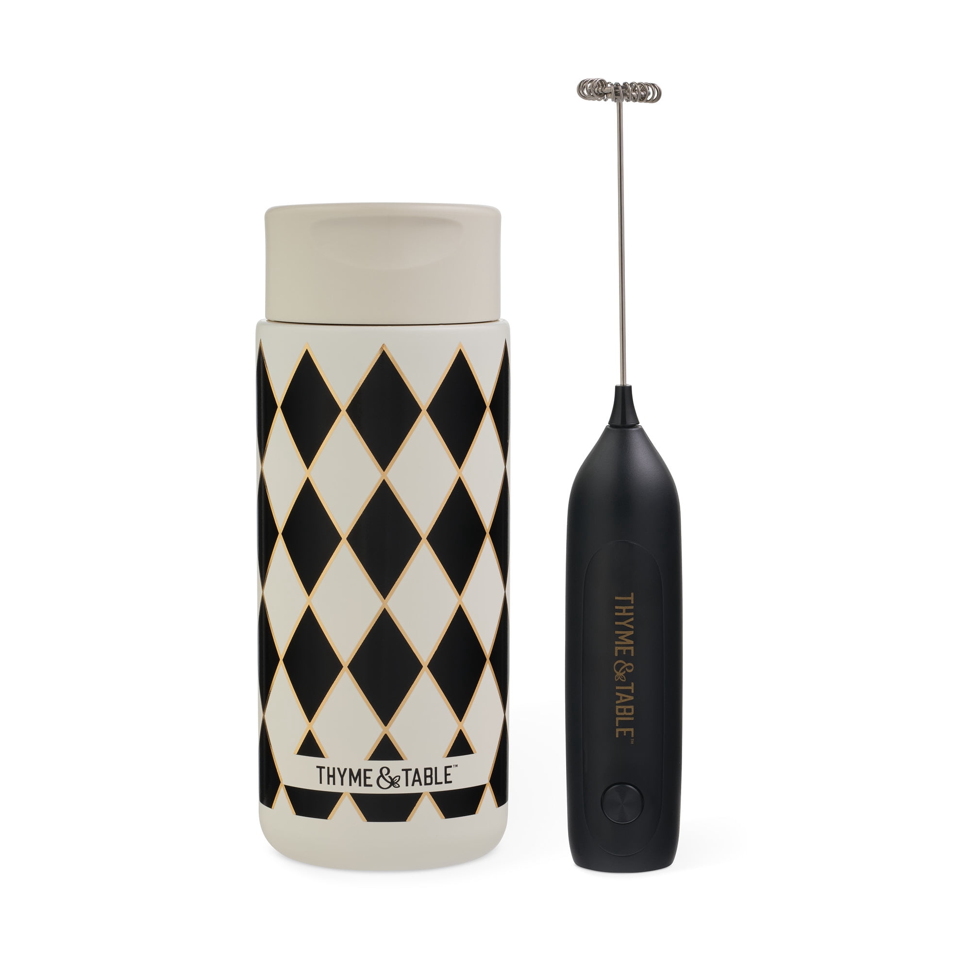 Thyme & Table 22 fl oz Stainless Steel Coffee Tumbler with Frother ...