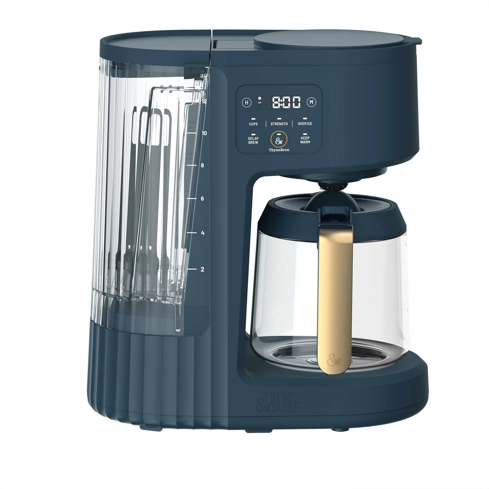 Thyme & Table 12-Cup Programmable Drip Coffee Maker with 60oz Water ...