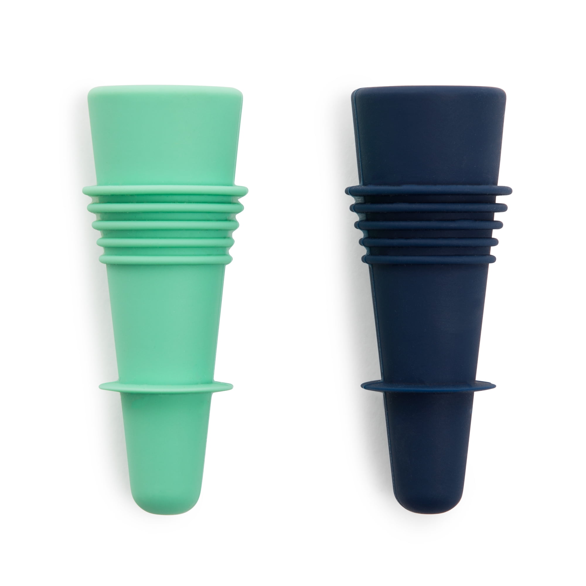 Thyme & Table Food Grade Silicone Wine Stopper Set, Preserves Crisp ...