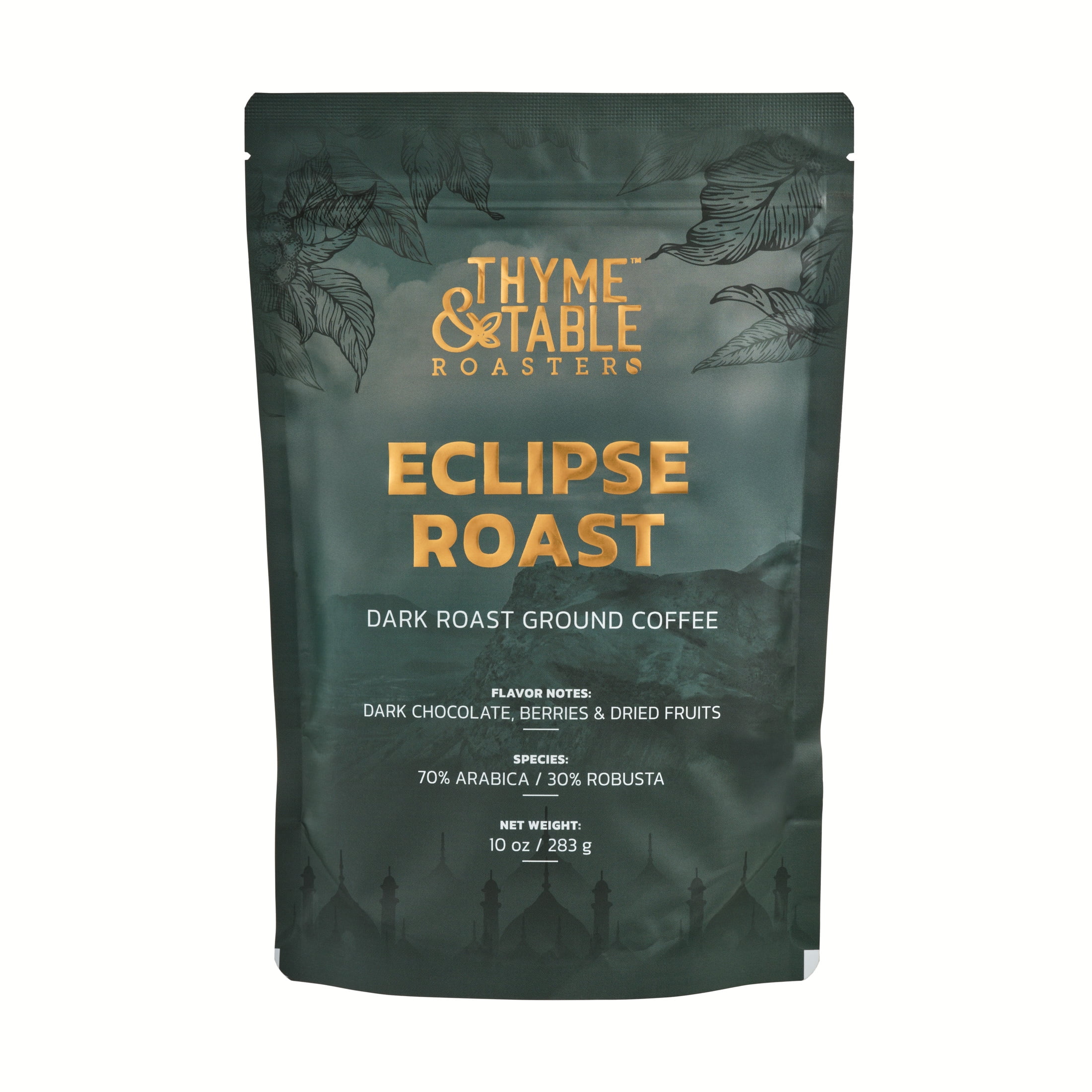 Thyme & Table Ground Coffee Dark Roast Eclipse Blend with Cocoa Berries ...