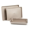 Thyme & Table Non-Stick Aluminized Steel Baking 3pc Set, Champagne Gold ...