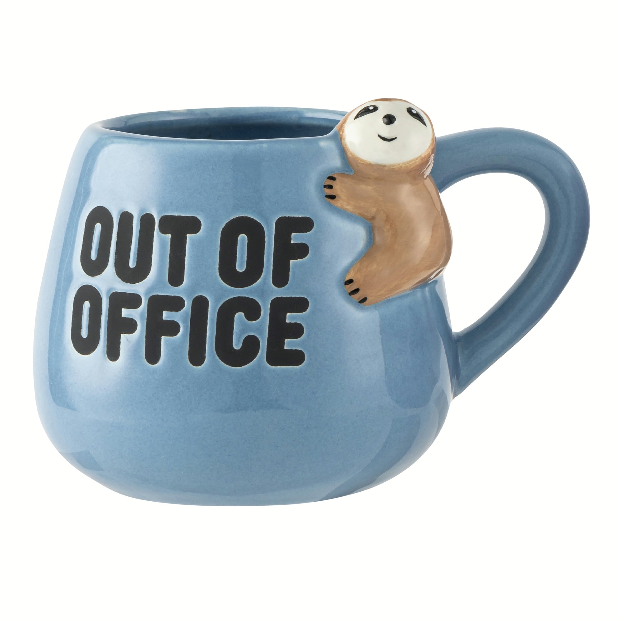 Thyme & Table Out of Office Sloth Mug 15.5 fl oz Stoneware with 3D ...