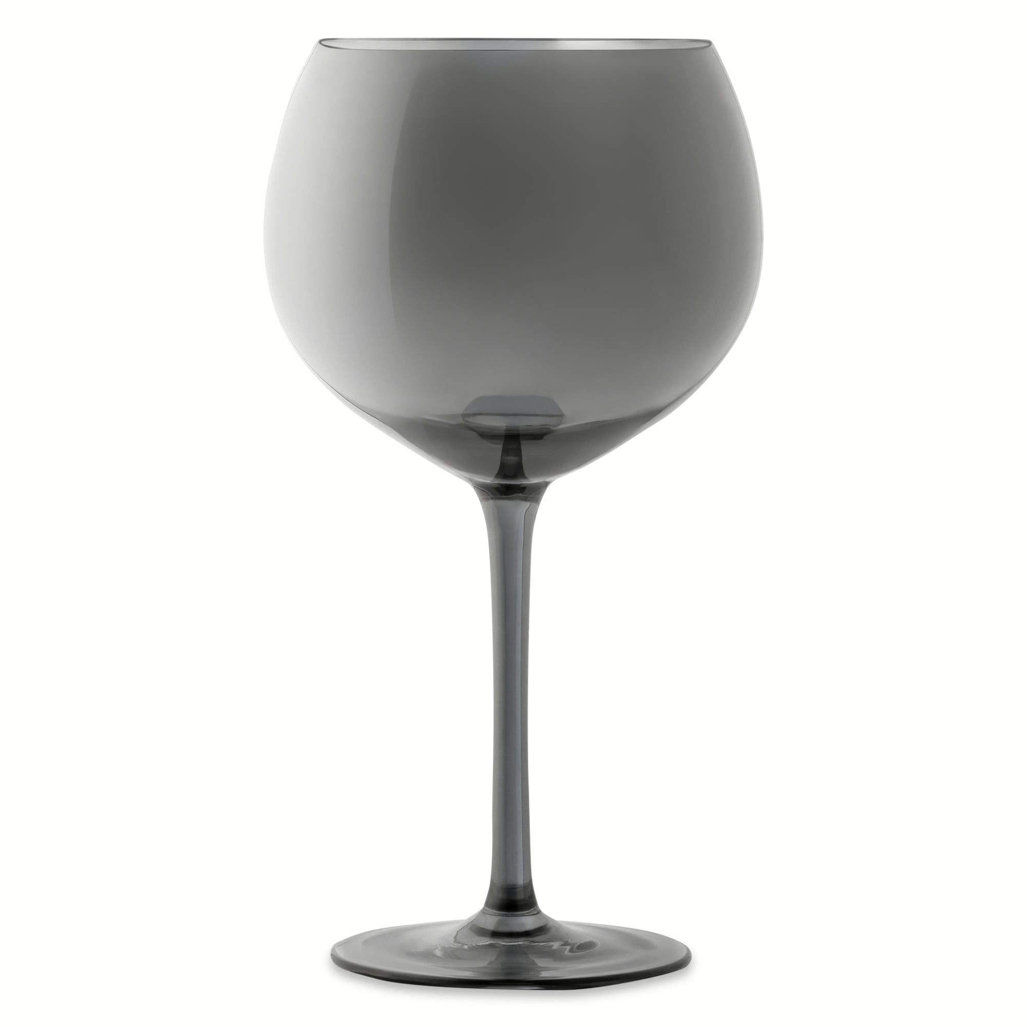 Thyme & Table 21 fl oz Sphere Stemmed Wine Glass, Smoke Iridescent ...