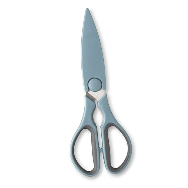 Thyme & Table Stainless Steel Kitchen Shears with Sheath, Blue ...
