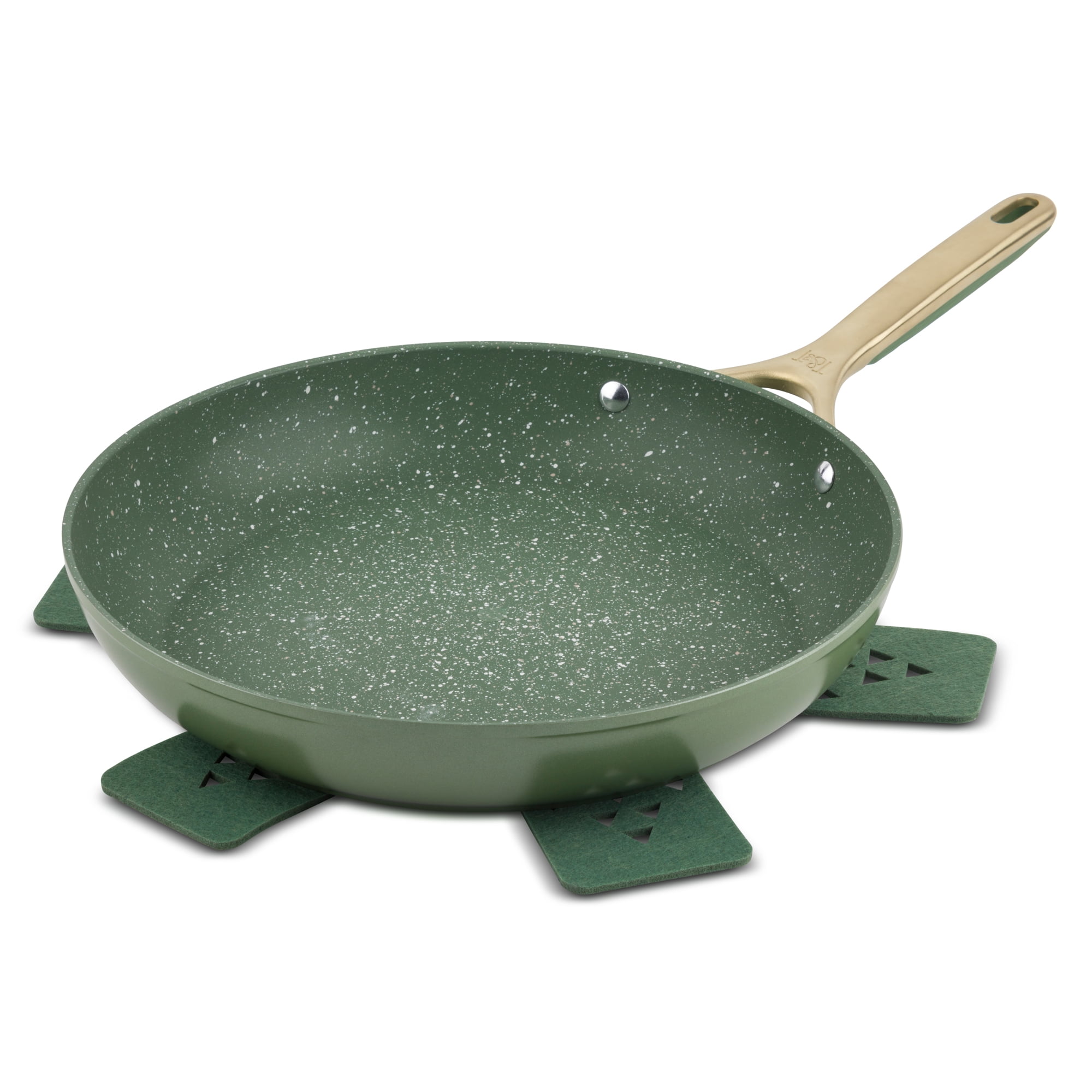 Thyme & Table 12" Non-Stick Supreme Fry Pan - Olive - Walmart.com
