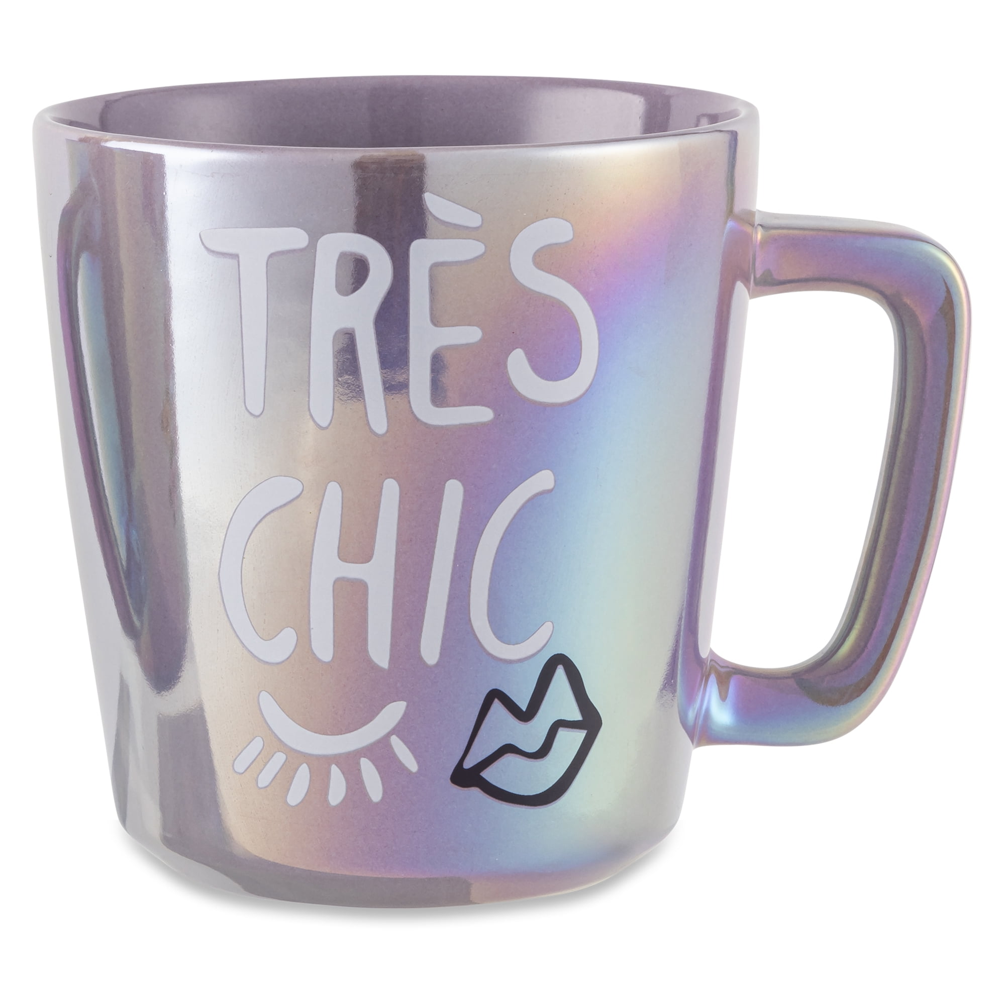 Thyme & Table Tres Chic Purple Pearl Mug 19.6 fl oz Stoneware Stylish ...