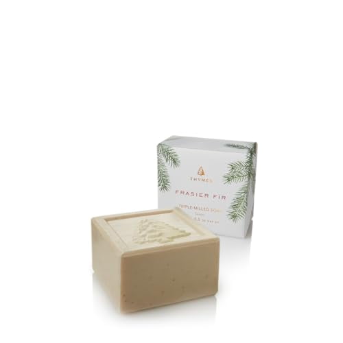 Thymes Frasier Fir Bar Soap - Pine Tree Scented Hand and Body Soap (5.5 ...