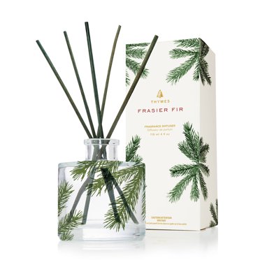 THE SMELL OF SPRING Aromatique Reed Diffuser Gift Set Square Glass Bottle with Medallion ...