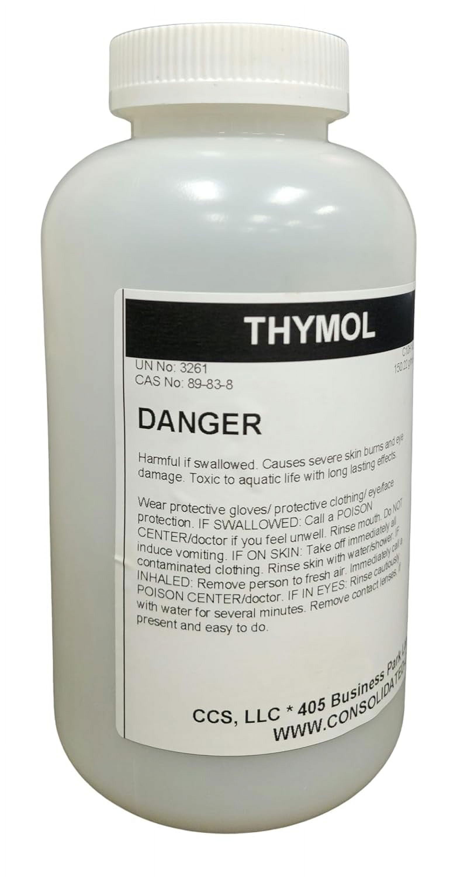 Thymol Crystals High Purity Aroma Compound 500G Bottle - Walmart.com