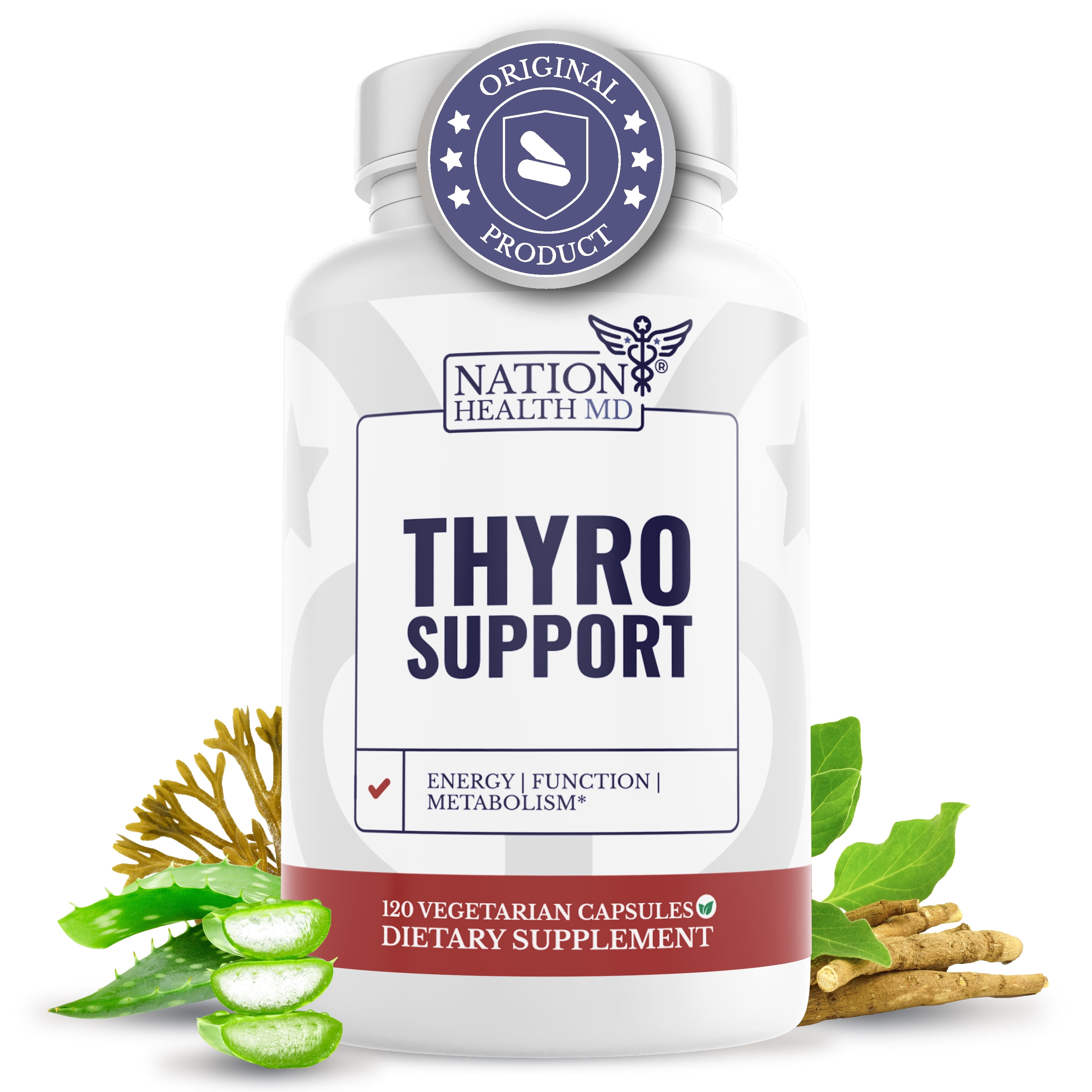 Thyro Support, Nutritional Thyroid Supplement with Ashwagandha ...