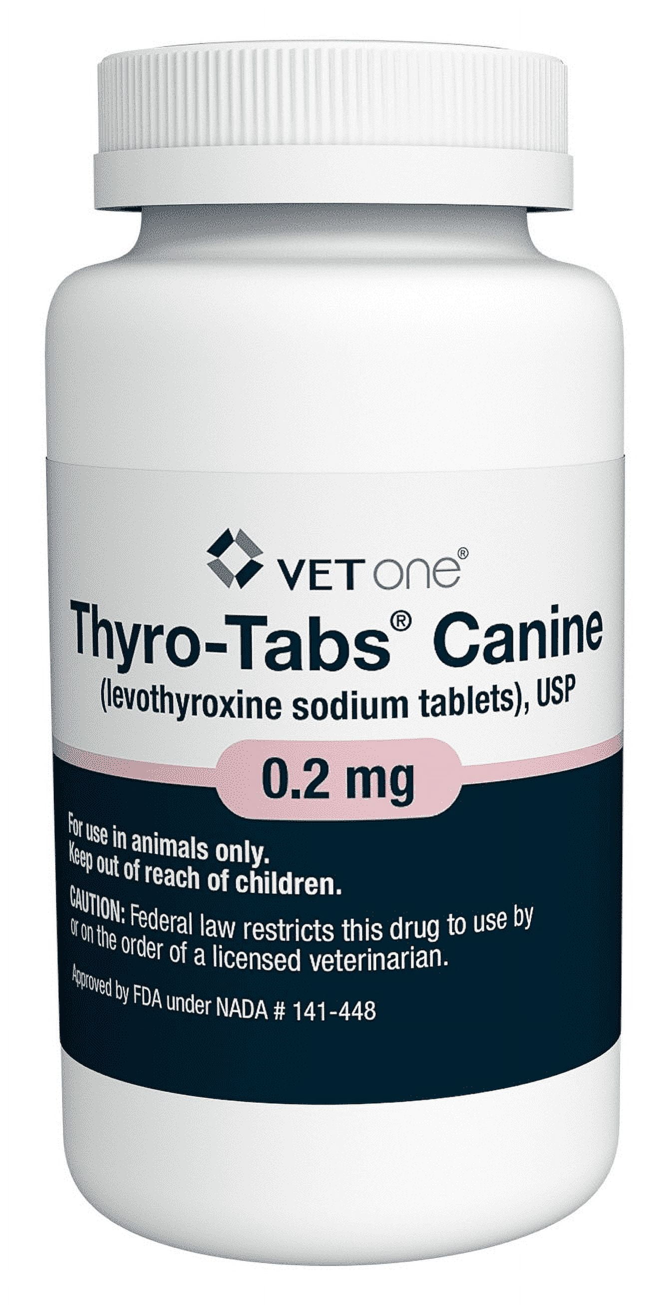 Thyro-Tabs (Levothyroxine Sodium) Canine Tablets, 0.2MG - Walmart.com