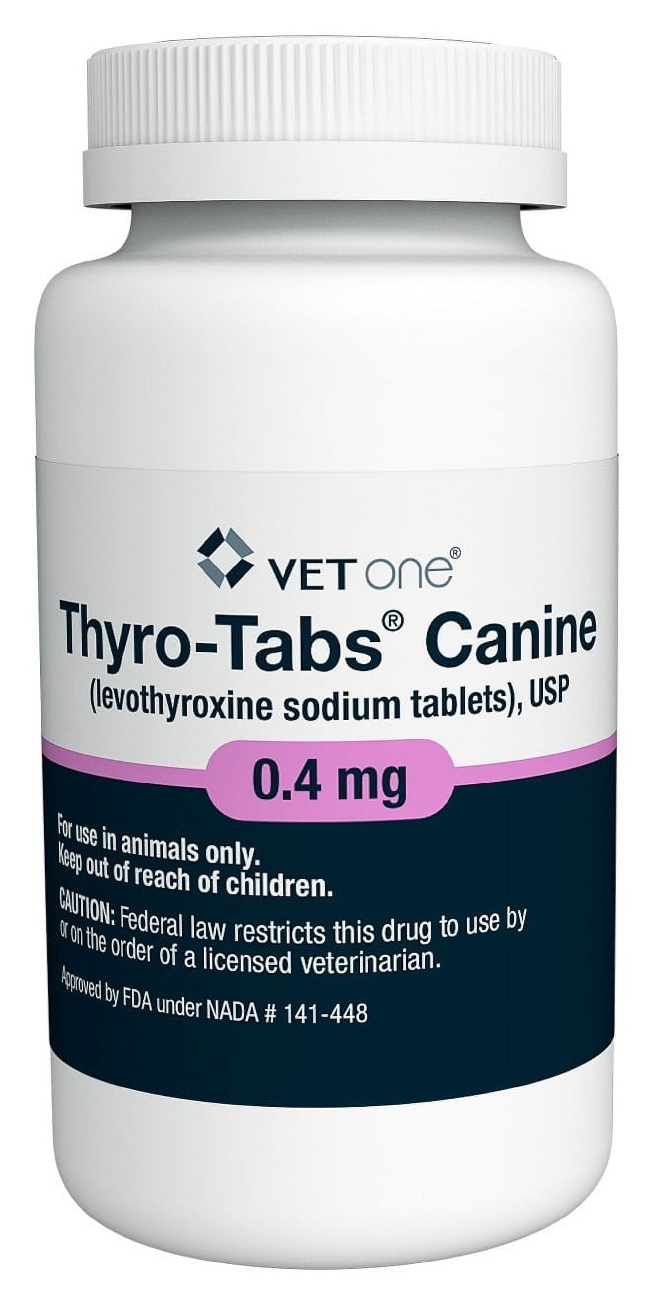 Thyro-Tabs (Levothyroxine Sodium) Canine Tablets, 0.4MG - Walmart.com