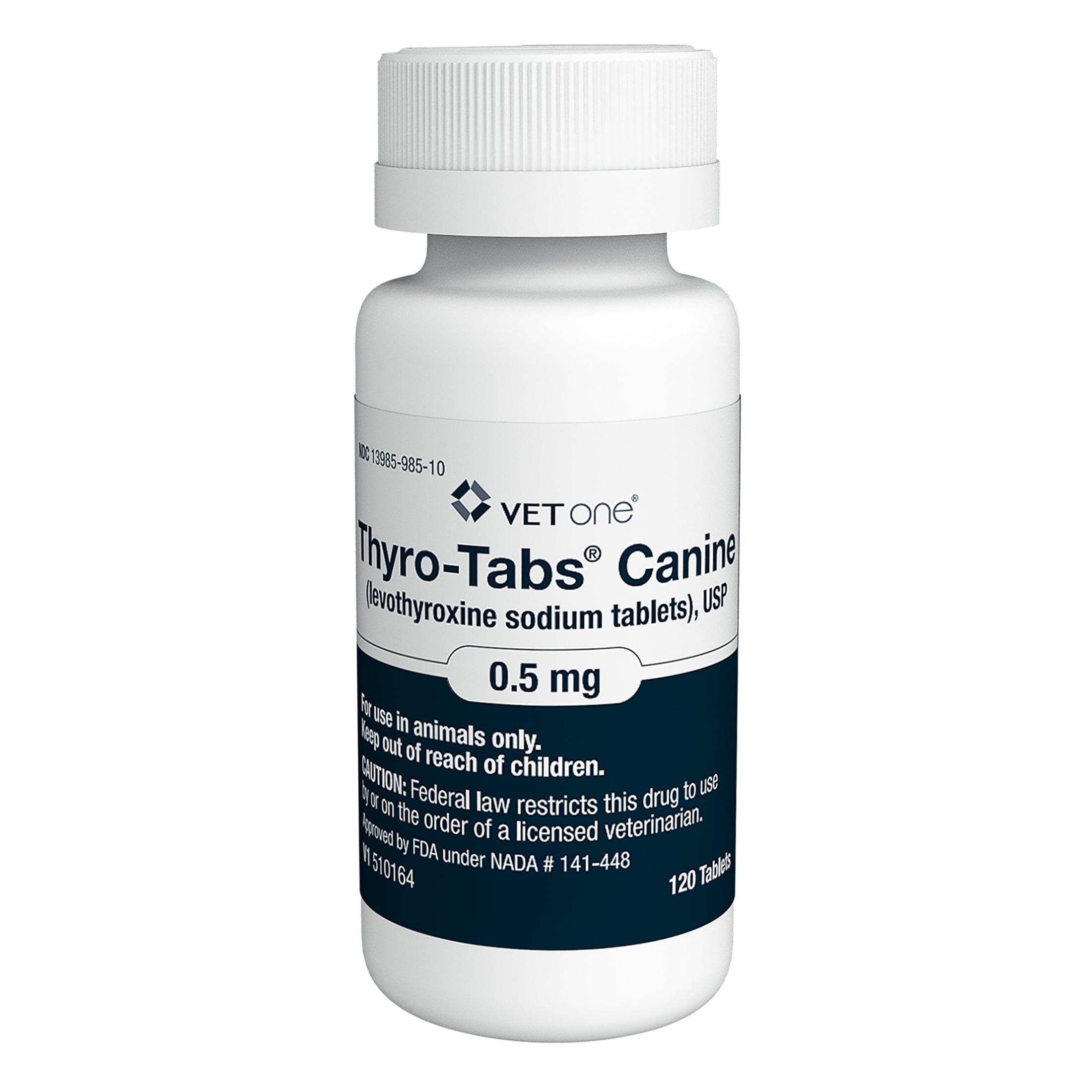 Thyro-Tabs (Levothyroxine Sodium) Canine Tablets, 0.5MG - Walmart.com