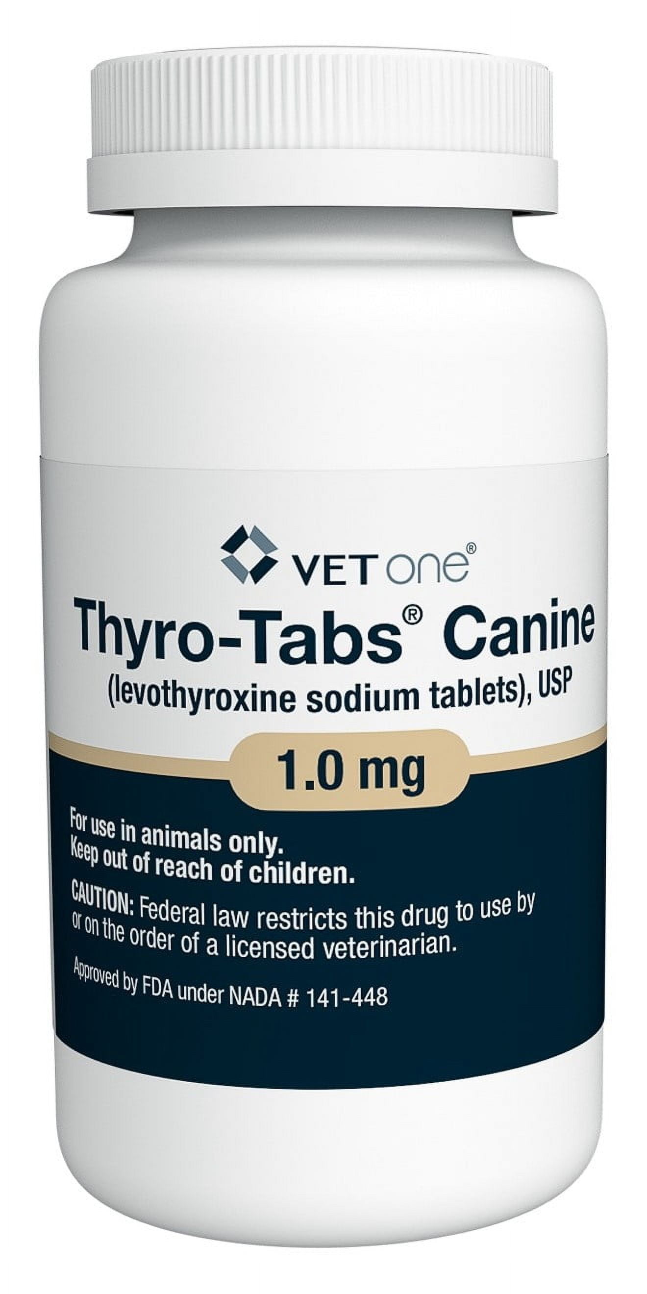 Thyro-Tabs (Levothyroxine Sodium) Canine Tablets, 1MG - Walmart.com