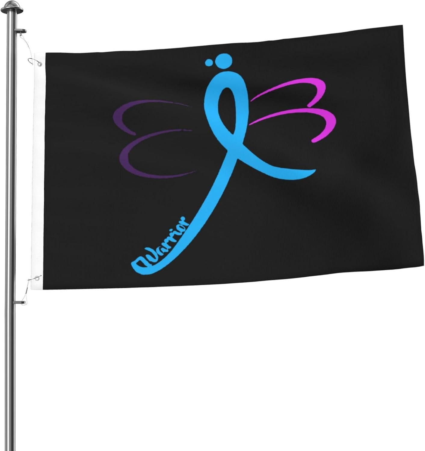 Thyroid Cancer Awareness Flag 2x3 Ft Outdoor Decoration Banner Yard ...
