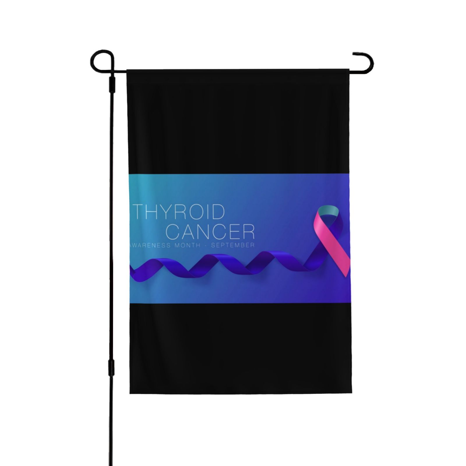 Thyroid Cancer Awareness Month Flag Double Sided Garden Flag 28×40in ...