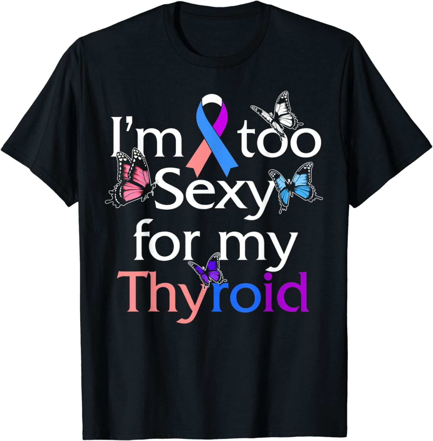Thyroid Cancer Awareness Ribbon Thyroidectomy Cancer Surgery T-Shirt ...