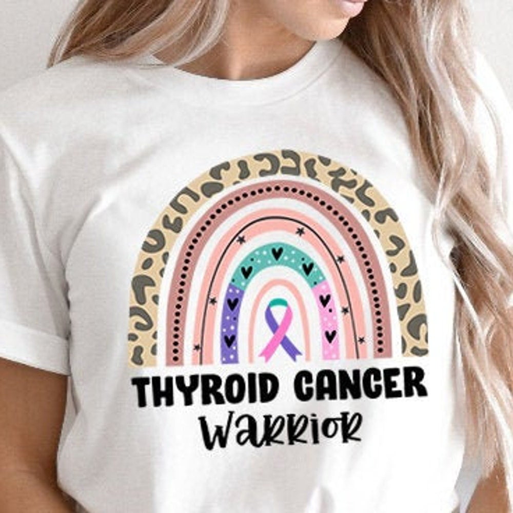 Thyroid Cancer Shirt, Thyroid Cancer Warrior Shirt, Thyroid Cancer Awareness, Thyroid Cancer ...