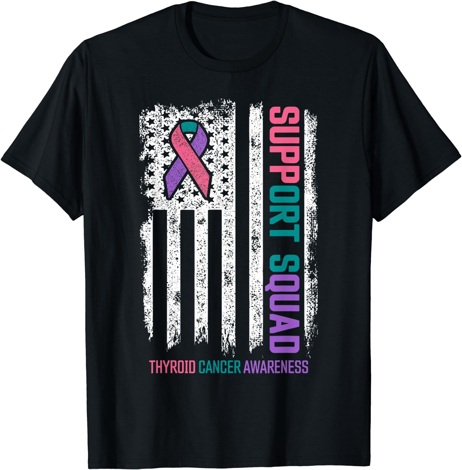 Thyroid Cancer Shirts Support Squad Thyroid Cancer Awareness T-Shirt ...