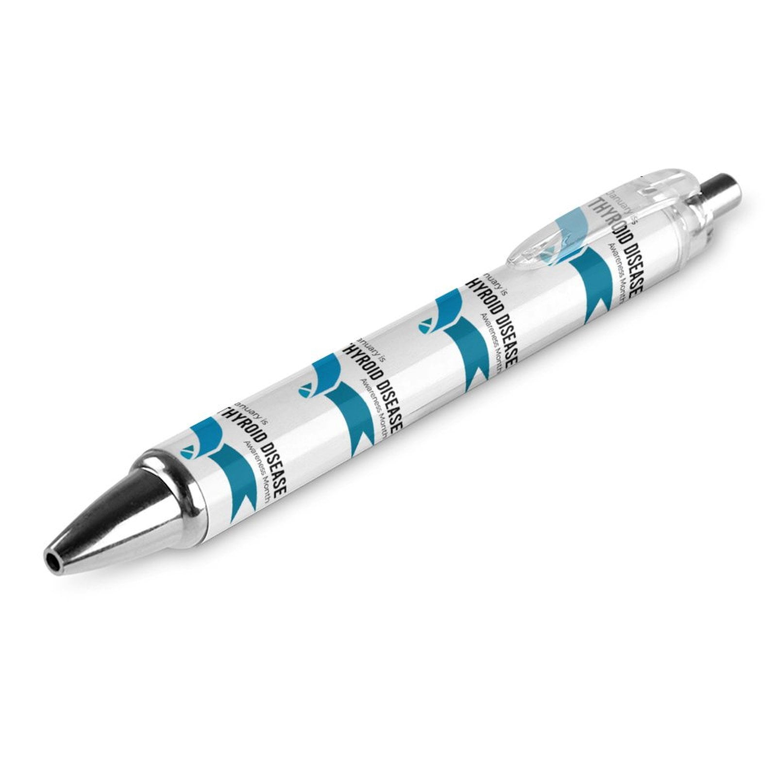 Thyroid Disease Awareness Month Ballpoint Pen Retractable Pens Black ...