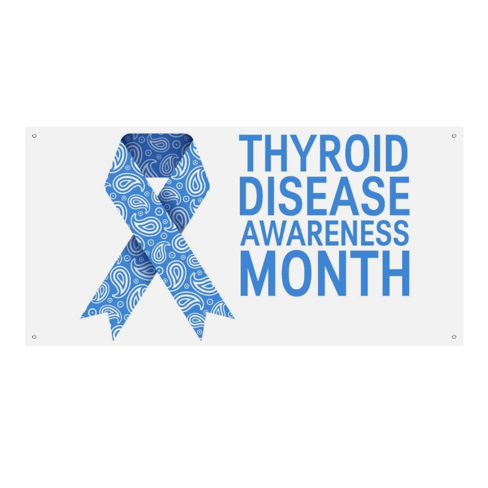Thyroid Disease Awareness Month Banners Flag Hanging Backdrop Sign Wall ...