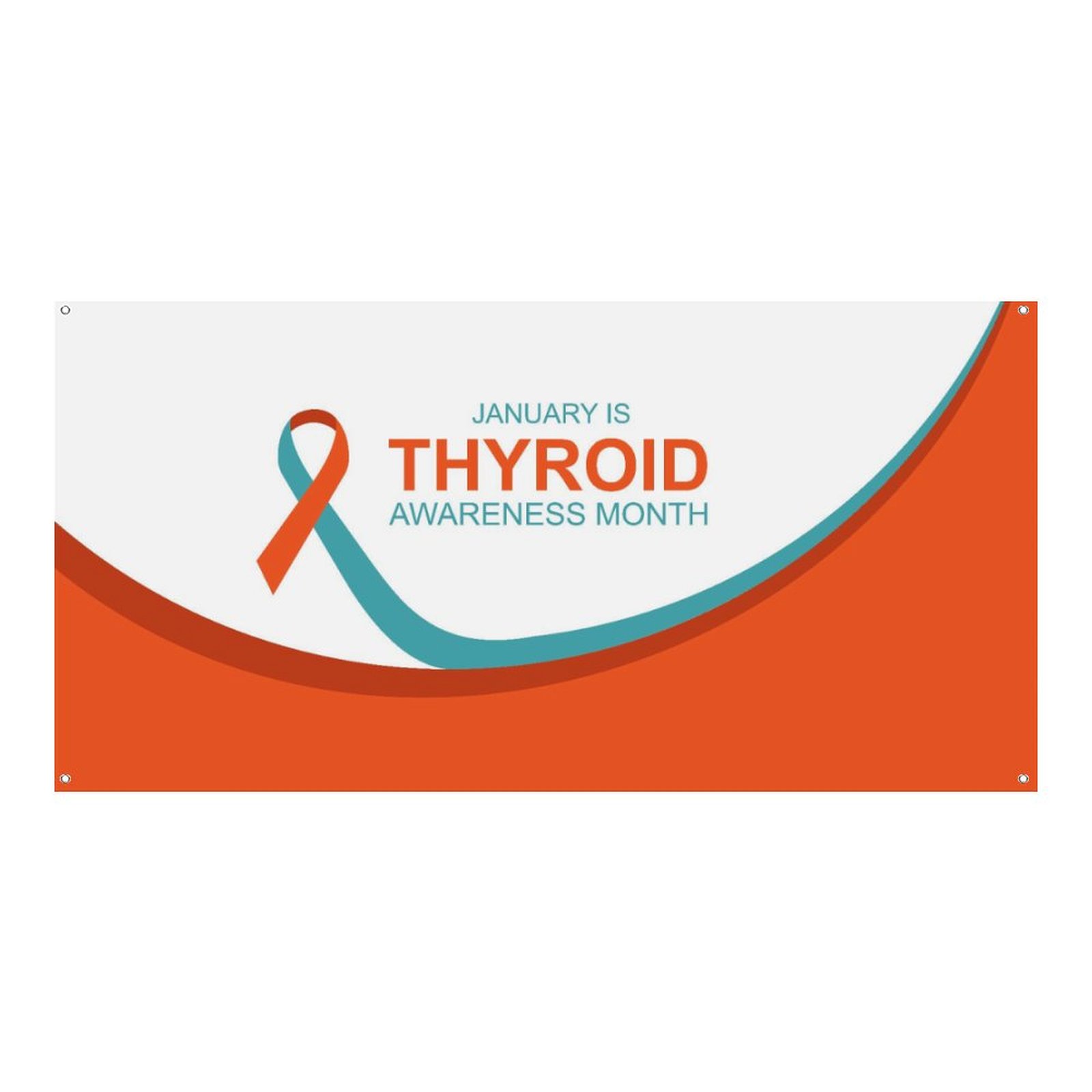 Thyroid Disease Awareness Month Banners Flag Hanging Backdrop Sign Wall ...