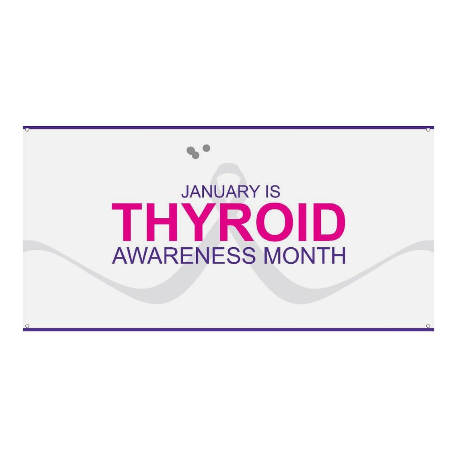 Thyroid Disease Awareness Month Banners Flag Hanging Backdrop Sign Wall Decoration And Supplies ...