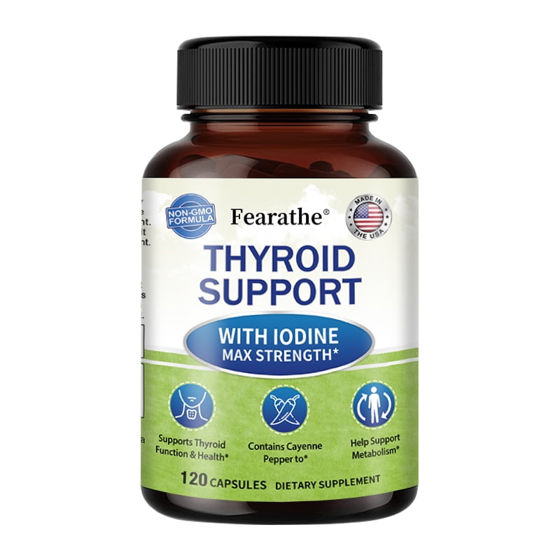 Thyroid Support Complex - Iodine Thyroid Supplement with L Tyrosine ...